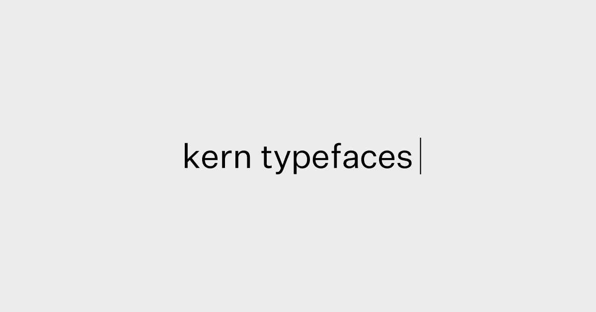Kern Font